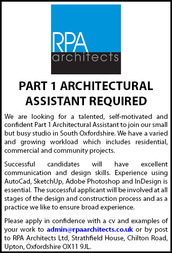 Talented, self-motivated, confident Part 1 Architectural Assistant ...
