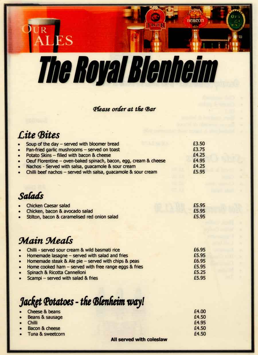 The Royal Blenheim, St Ebbe's St, Oxfordshire