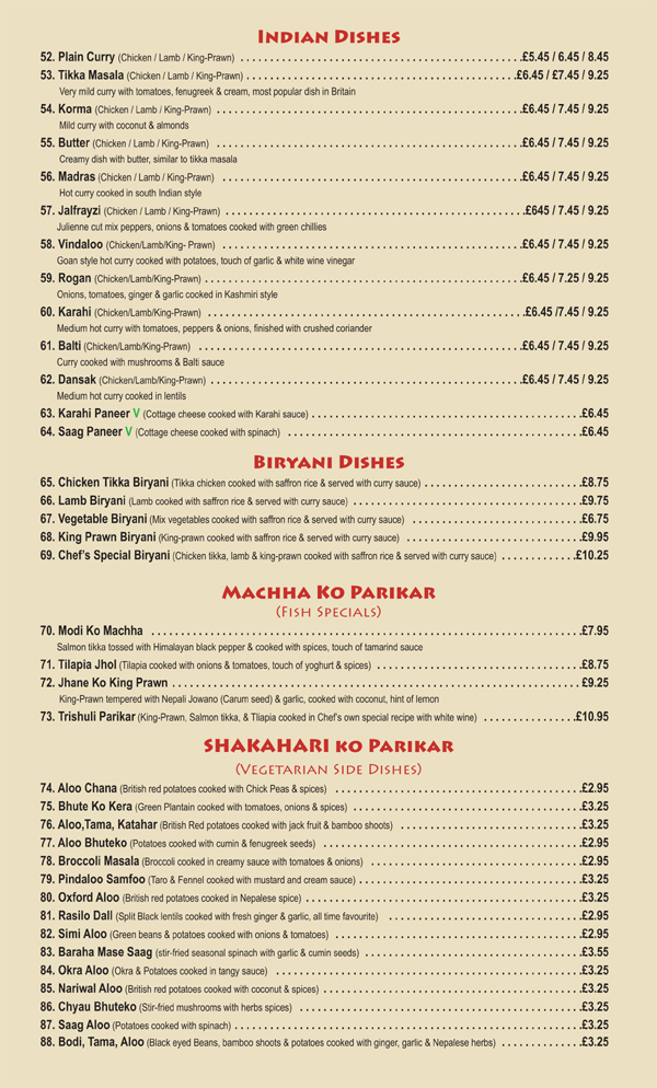 Daily Info, Oxford - Yeti: Fine Nepalese Dining