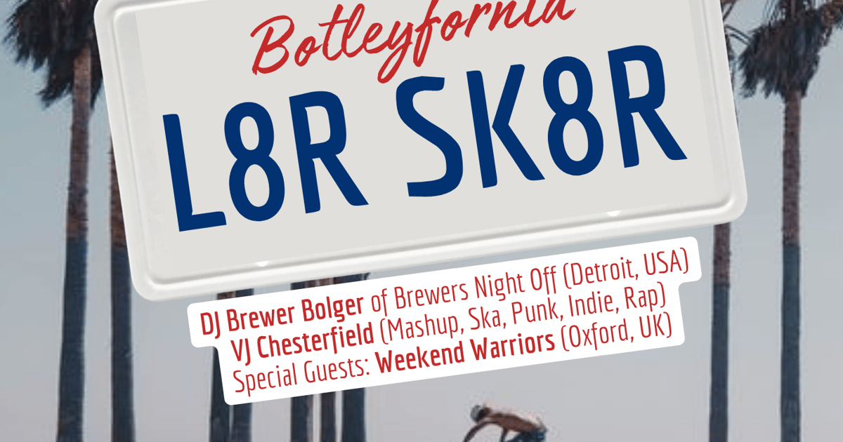 L8R SK8R: Fundraiser for the Botley Bowl Skate Park Project - Daily ...