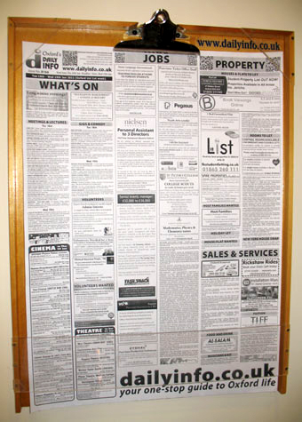 Daily Info's Printed Sheet: Delivery Routes - Daily Info